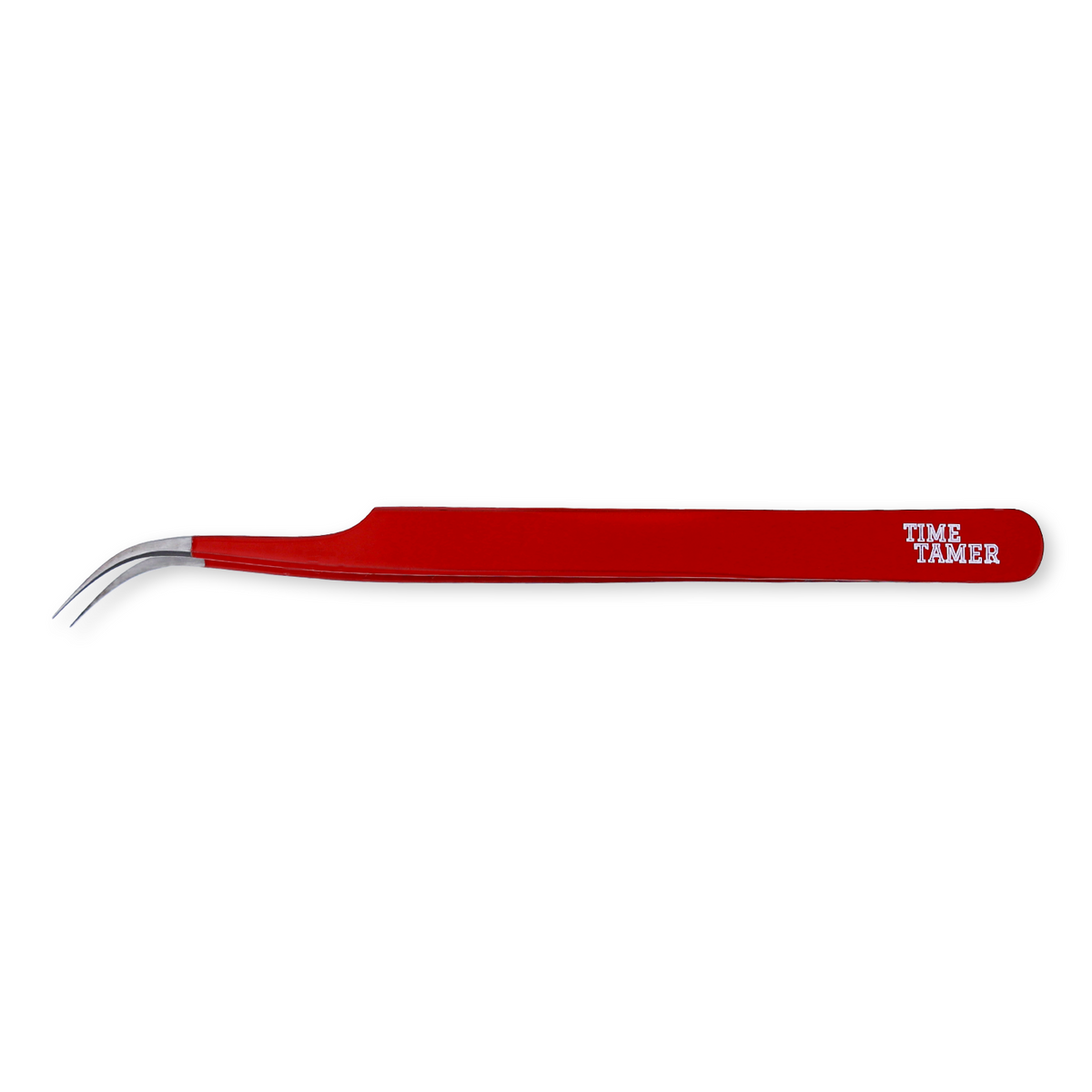 TIME TAMER - RED - J CURVE TWEEZER – LASHBOMB