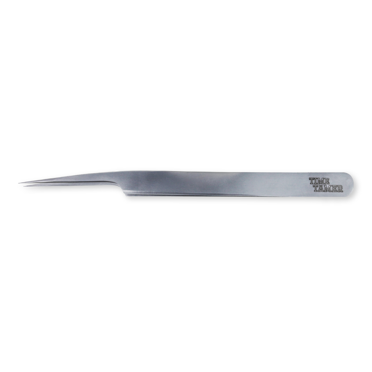 TIME TAMER - SILVER - ANGLED TWEEZER – LASHBOMB