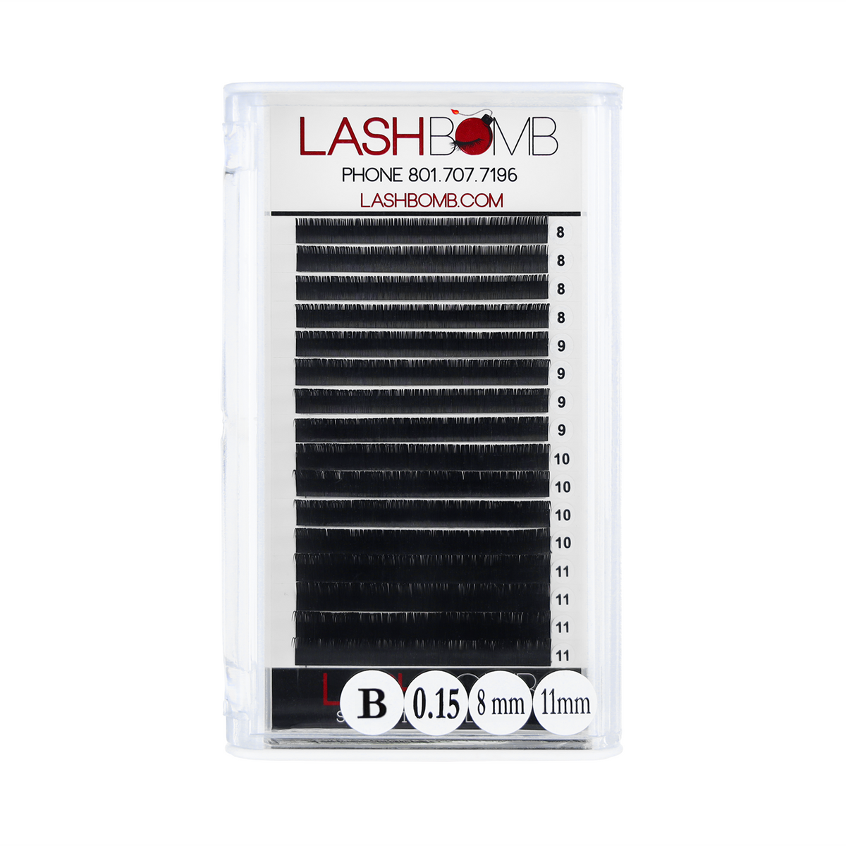 CLASSIC LASH TRAY - B CURL – LASHBOMB