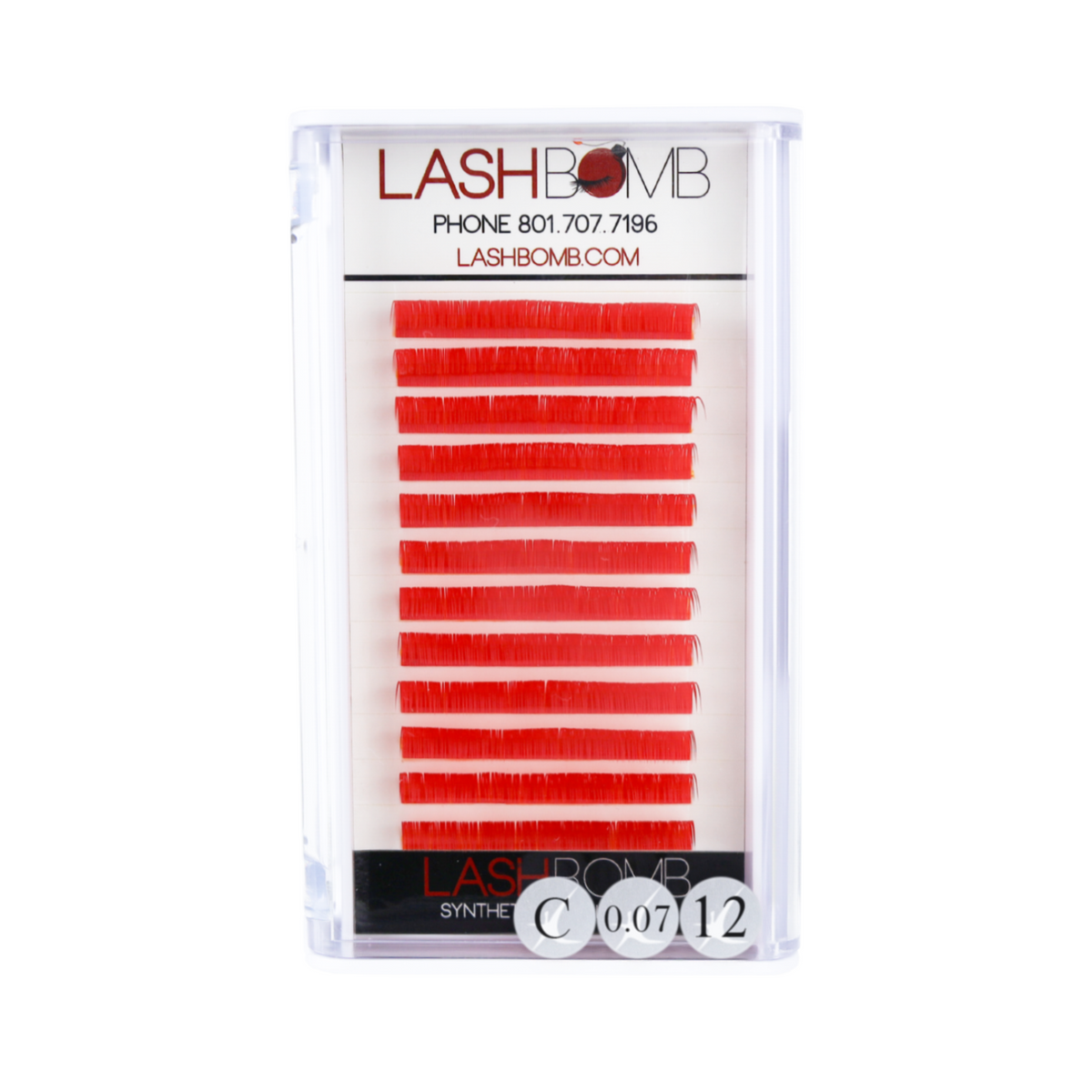 COLORED LASH TRAY - RED – LASHBOMB