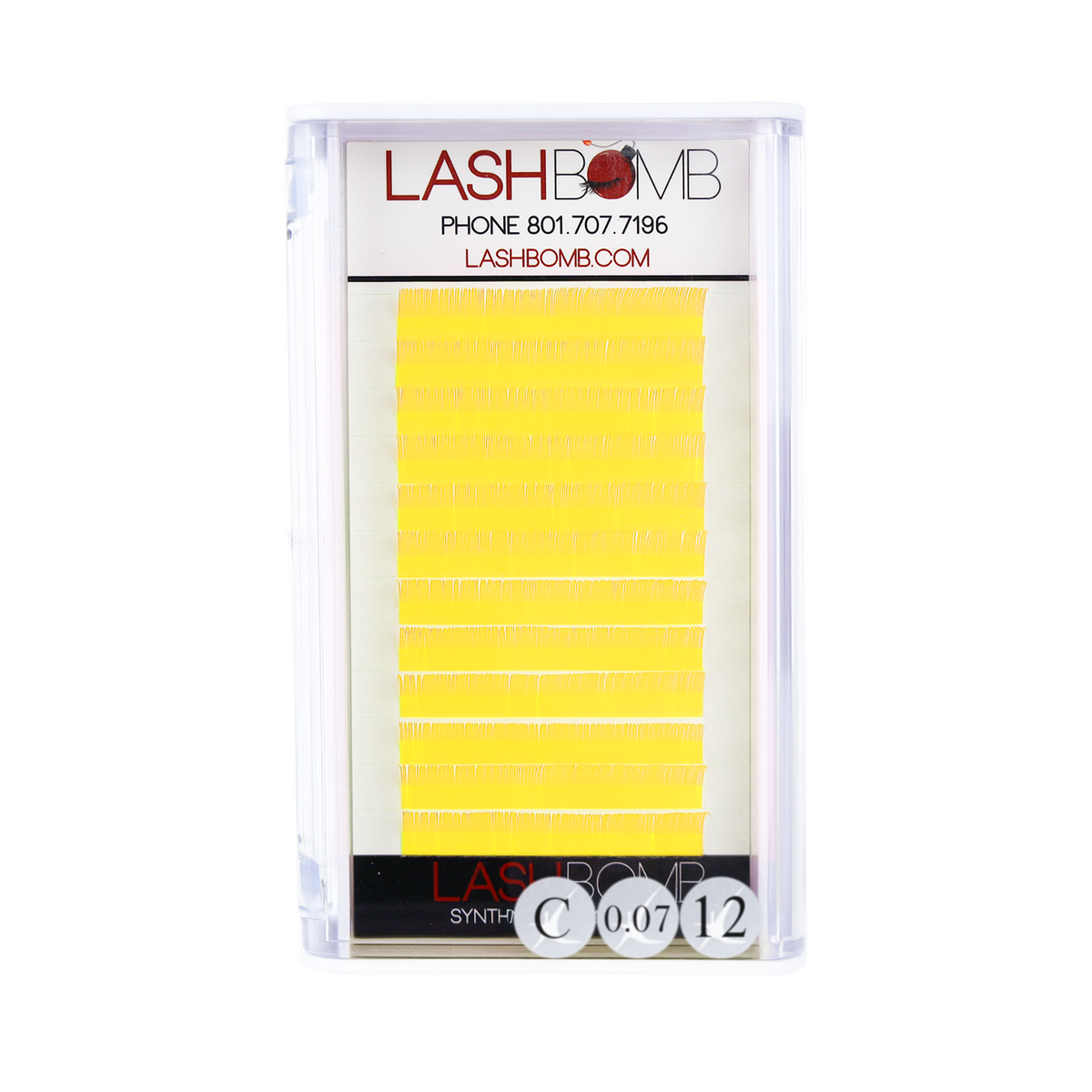 COLORED LASH TRAY - YELLOW – LASHBOMB