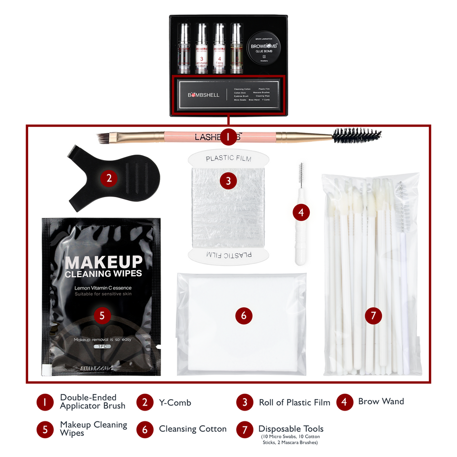 BOMBSHELL BROW LAMINATION KIT – LASHBOMB