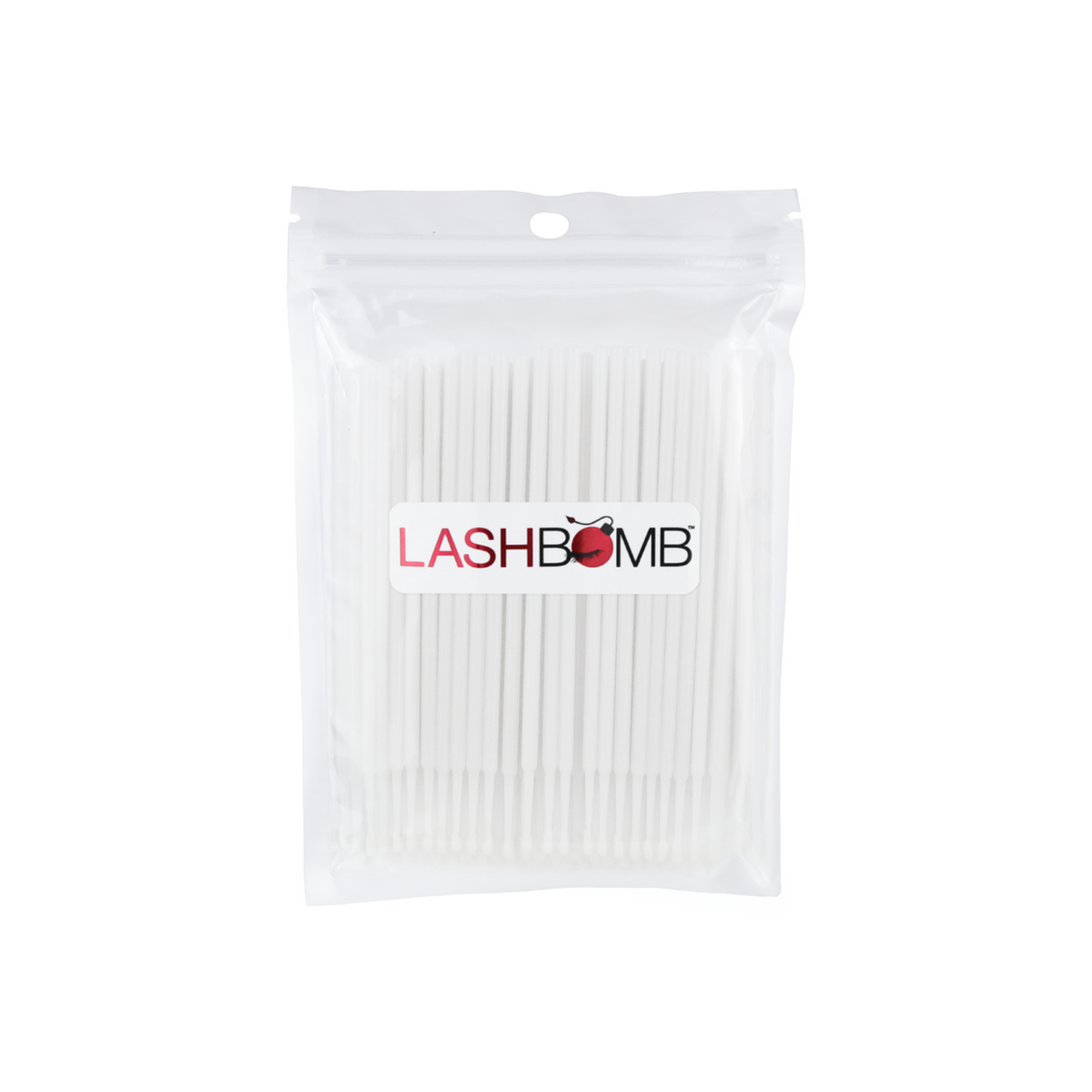 DISPOSABLE MICROFIBER SWABS - 100 pcs – LASHBOMB