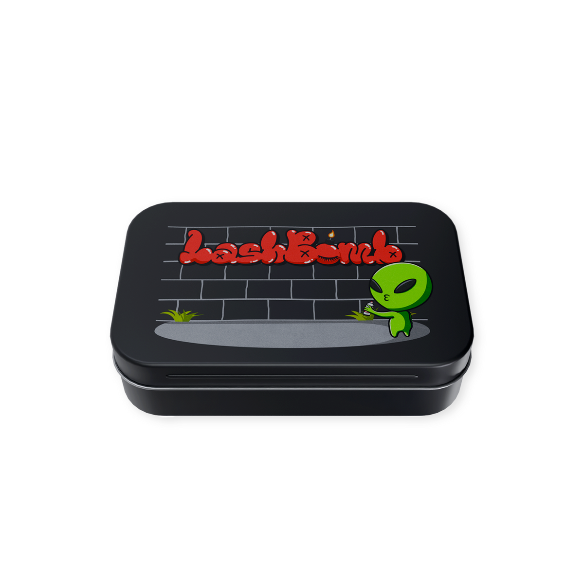 METAL TIN WITH LID - 'ALIEN GRAFFITI' – LASHBOMB